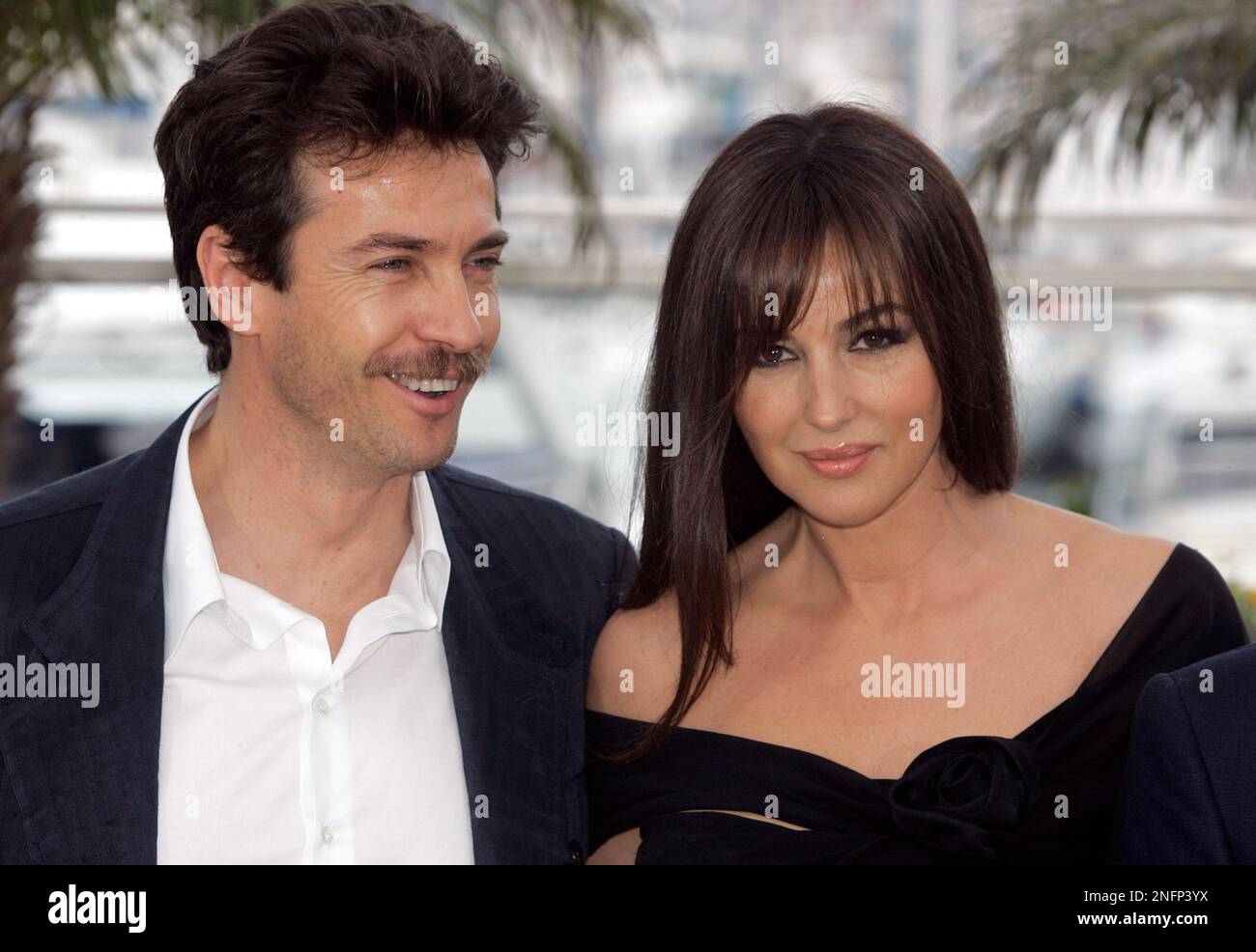 Italian actors Alessio Boni and Monica Bellucci pose during the photo ...
