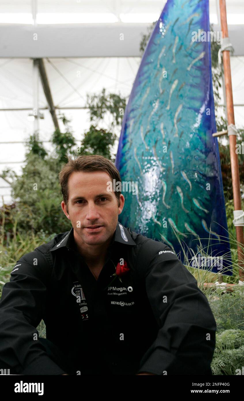 British sailor Ben Ainslie, double Olympic gold and silver medalist ...