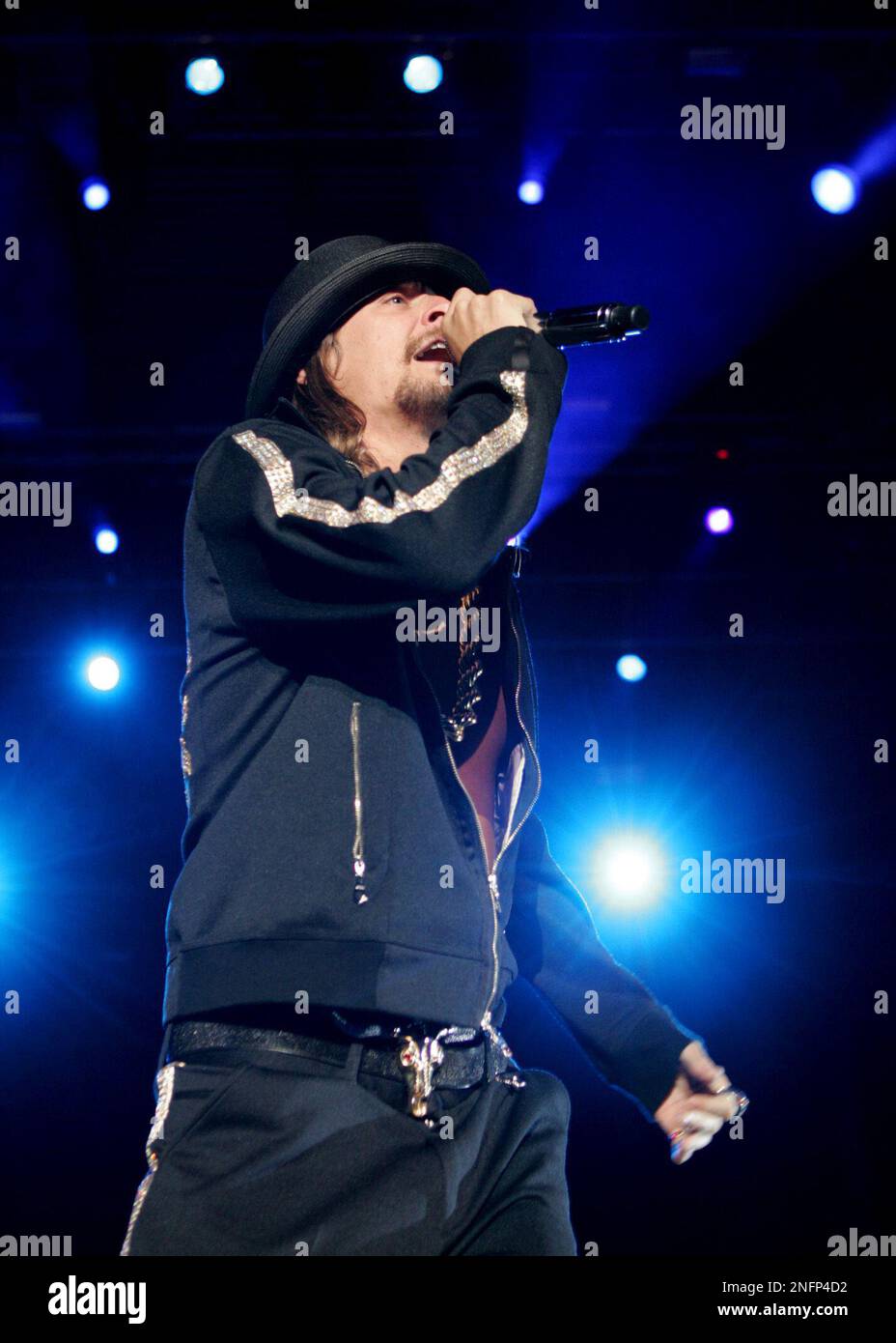 Rock singer Kid Rock performs during a concert as part of Rock on the ...