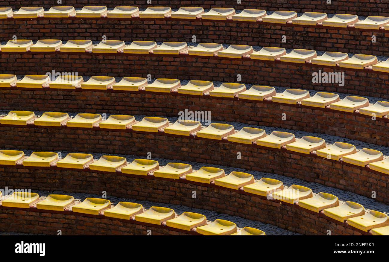 seats in entertainment amphitheatre Stock Photo - Alamy