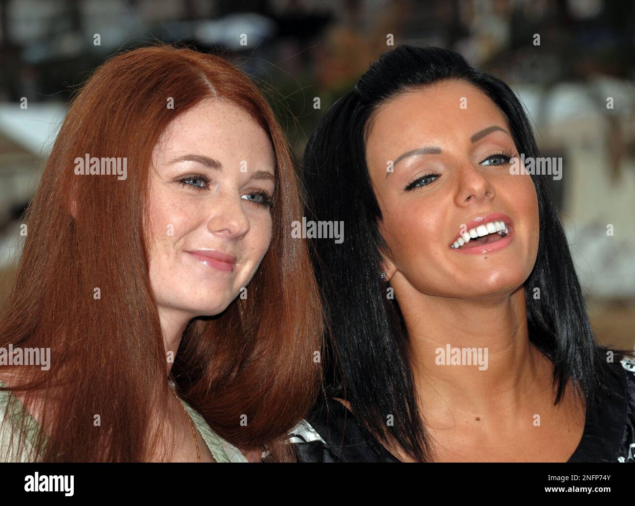t.A.T.u members Elena Katina, left, and Julia Volkova, of Russia, pose ...