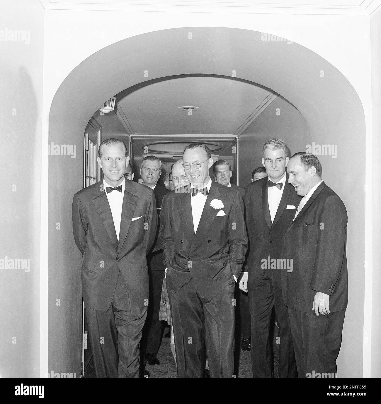 Prince Philip of Britain, left, and Prince Bernhard of the Netherlands ...