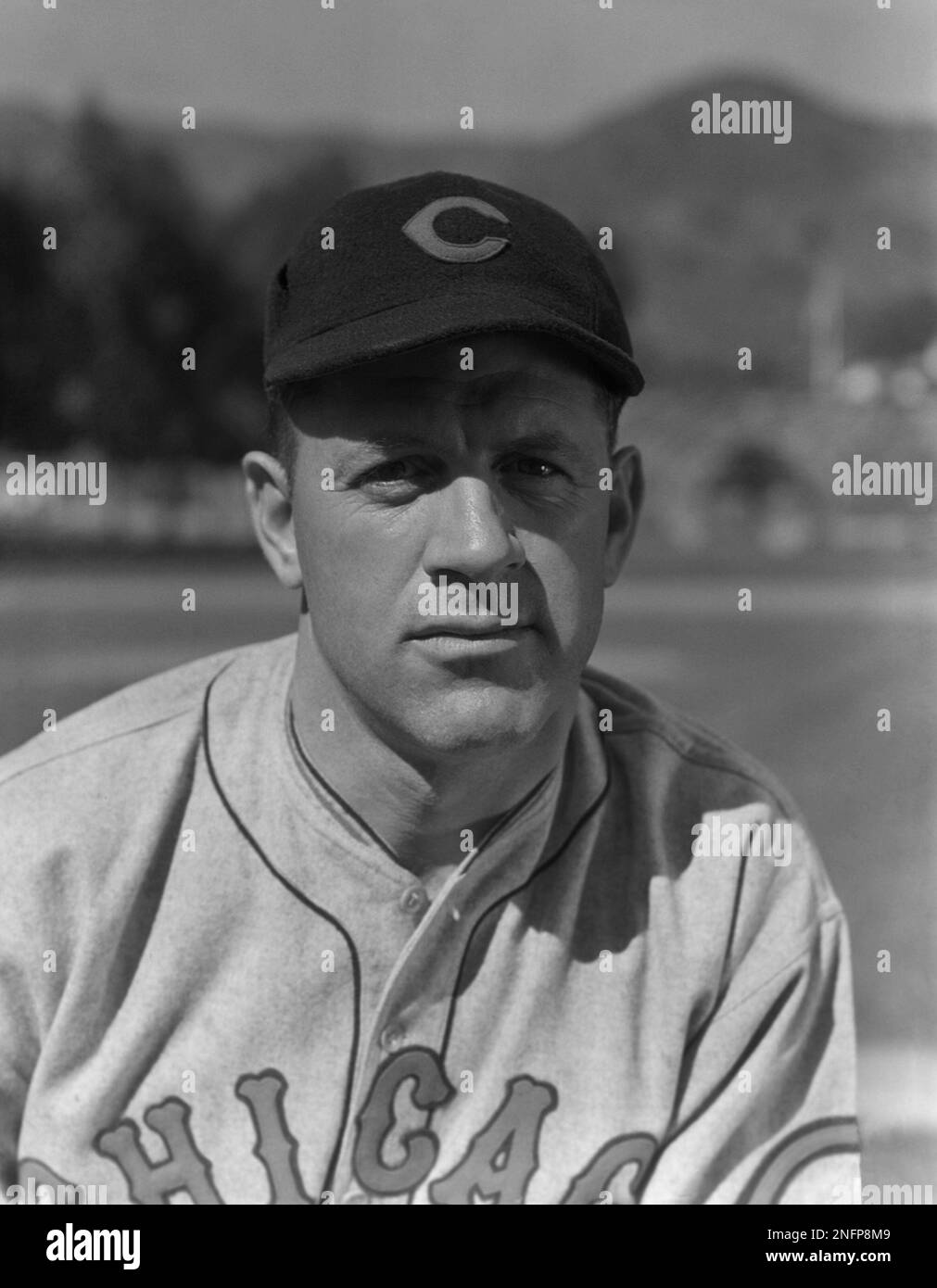 Chicago Cubs first baseman Charles J. Grimm, poses Feb. 27, 1932 ...