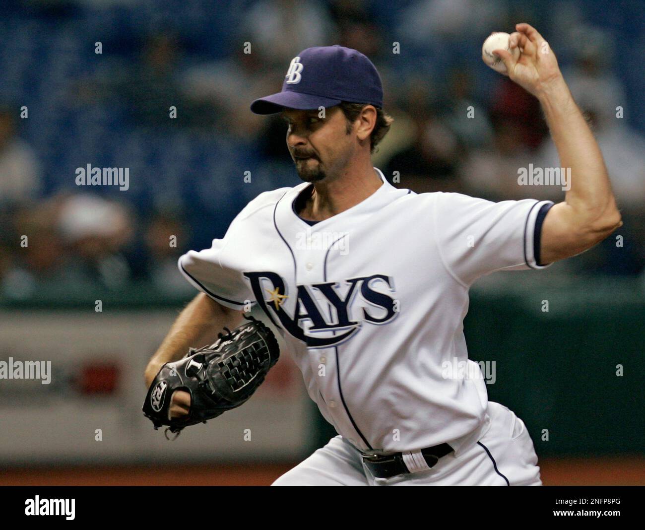 Tampa Bay Rays' relief pitcher Trever Miller delivers to the New York ...