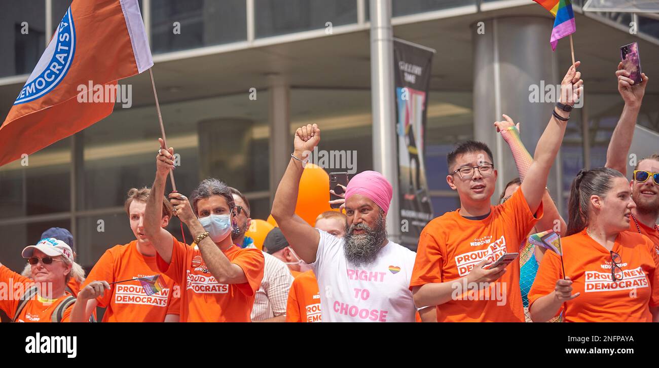 Toronto Ontario, Canada- June 26th, 2022: Jagmeet Singh the leader of ...