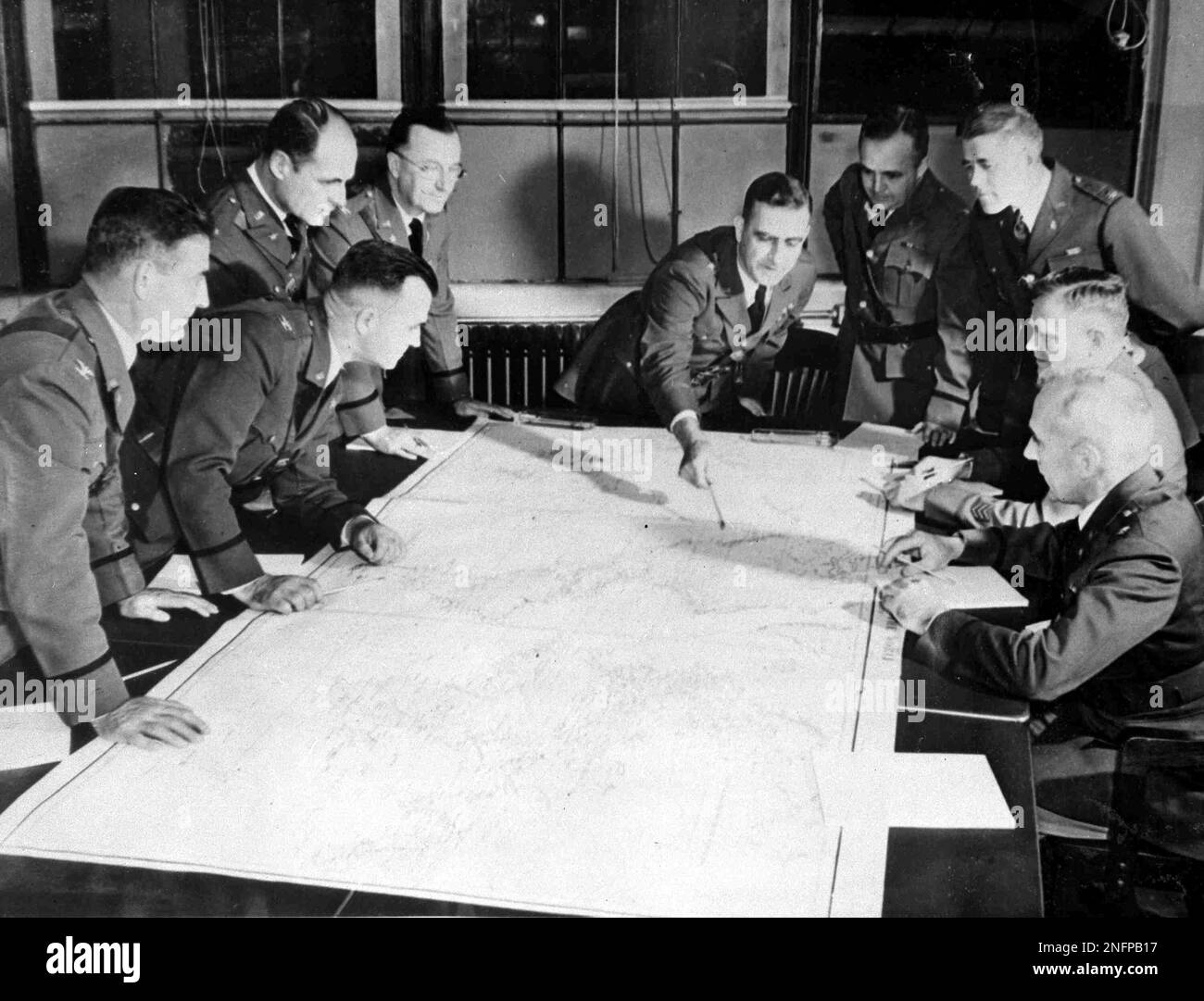 The War Plans Division of the US Army in their headquarters in ...