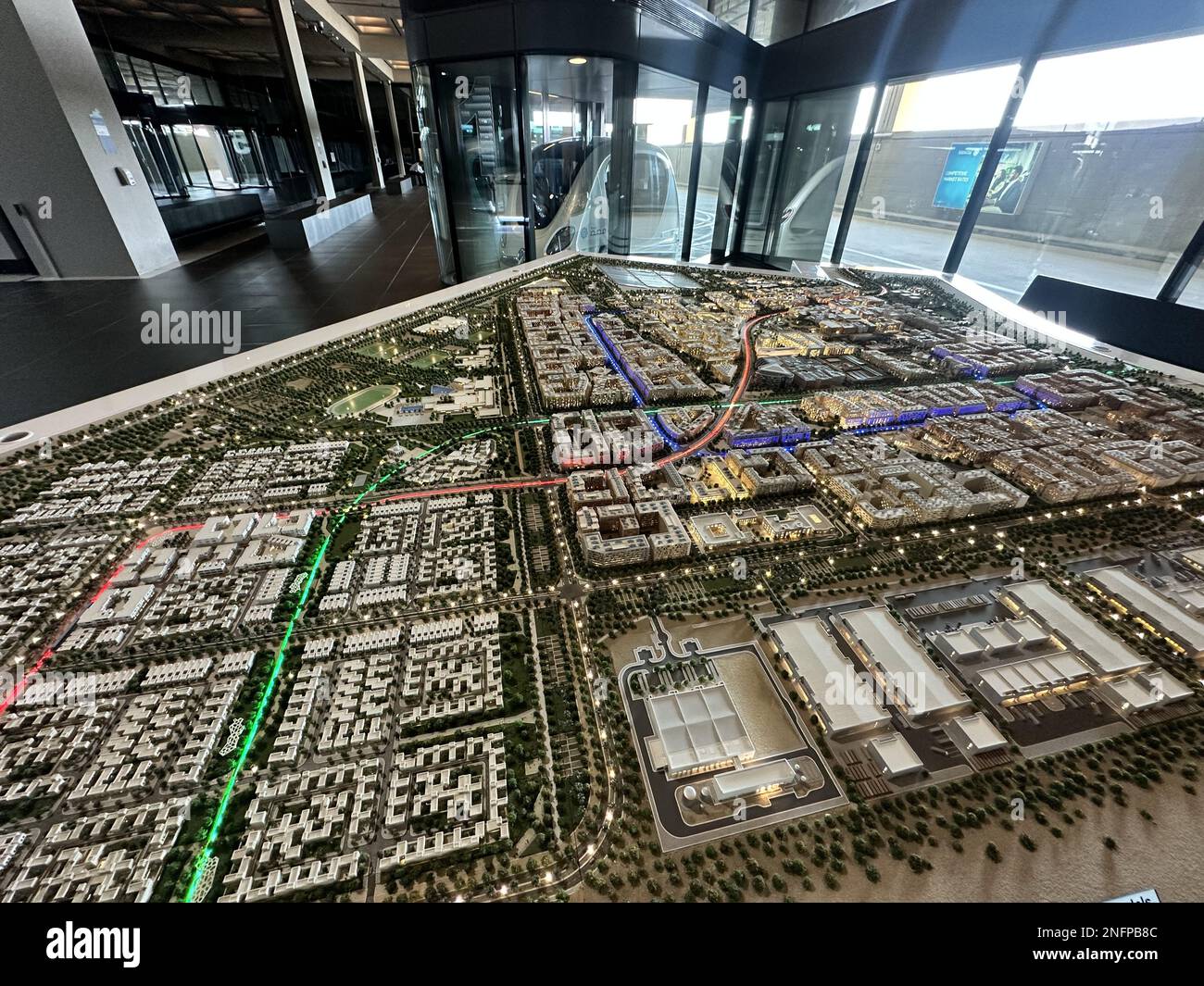 Model of Masdar City. 11FEB23 SCMP/ Natalie Wong Stock Photo - Alamy