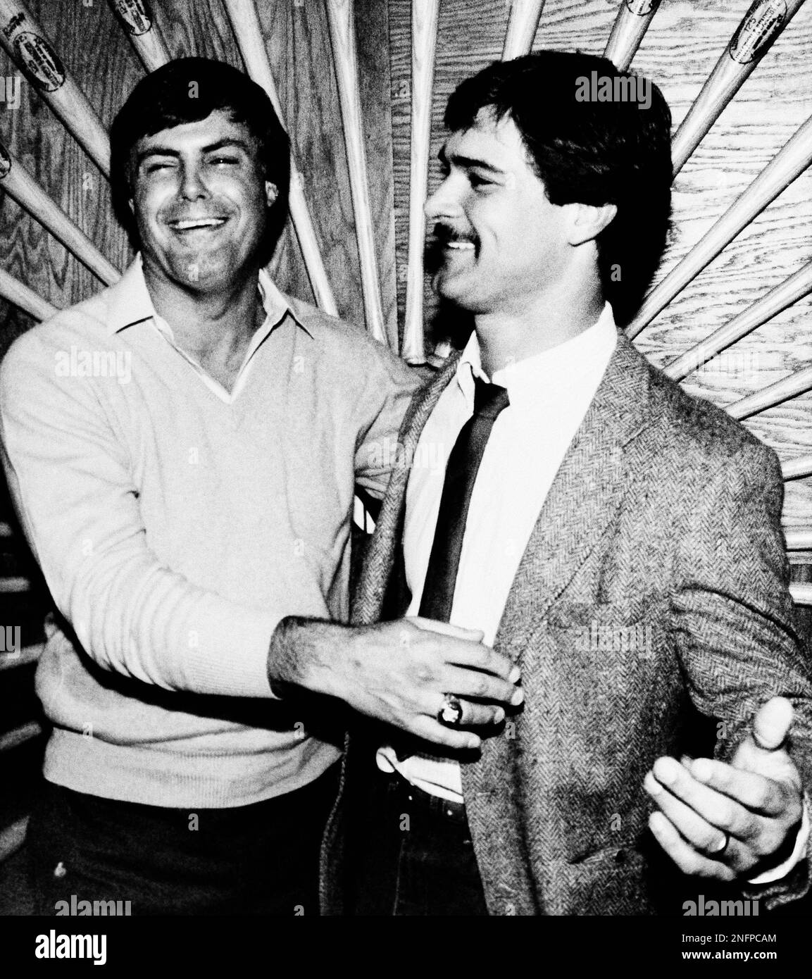 New York Yankees manger Lou Pinella left, congratulates New York ...