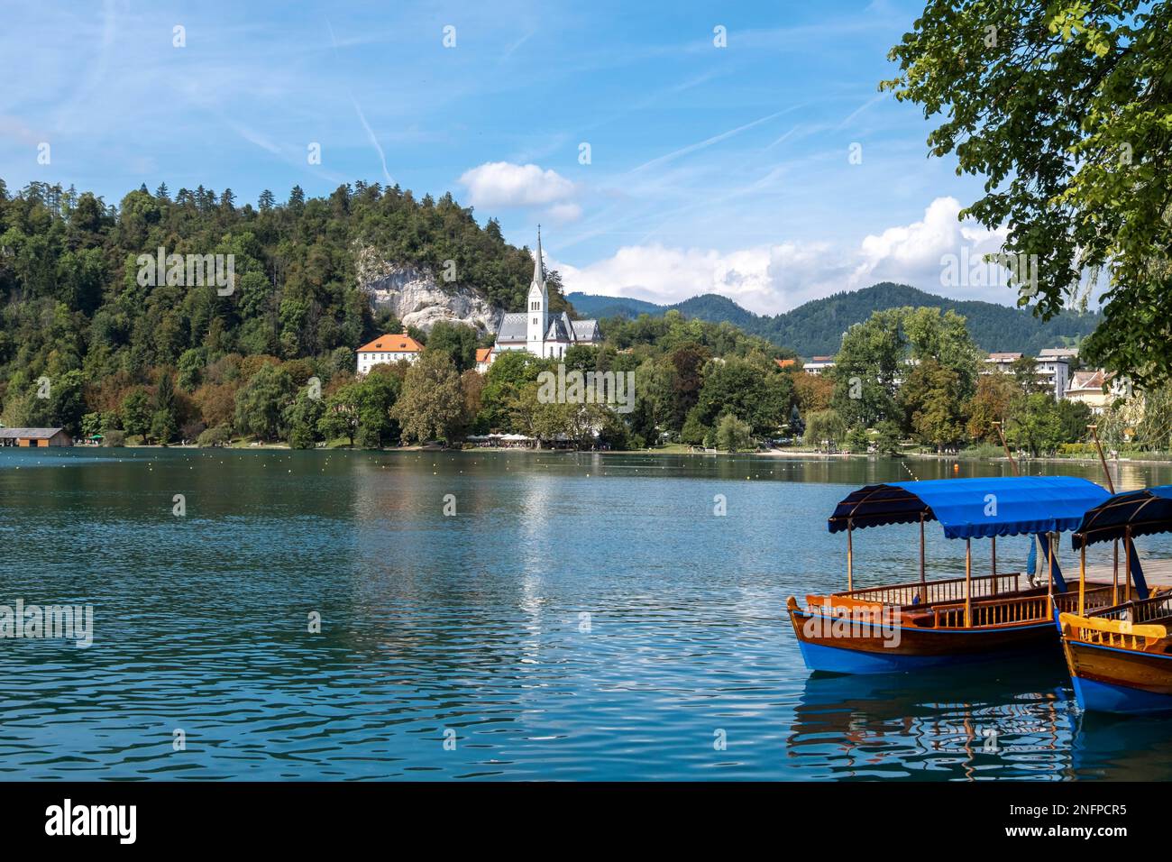 Lake Bled, with Bled Church, Bled, Upper Carniola Region, Slovenia ...