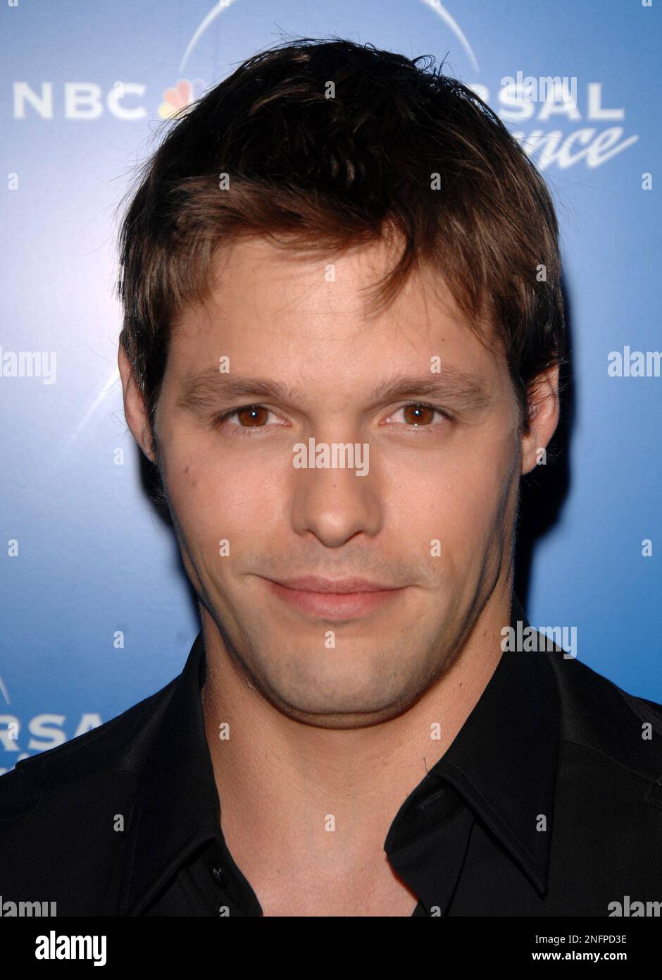 Actor Justin Bruening arrives at the NBC Universal Experience at ...