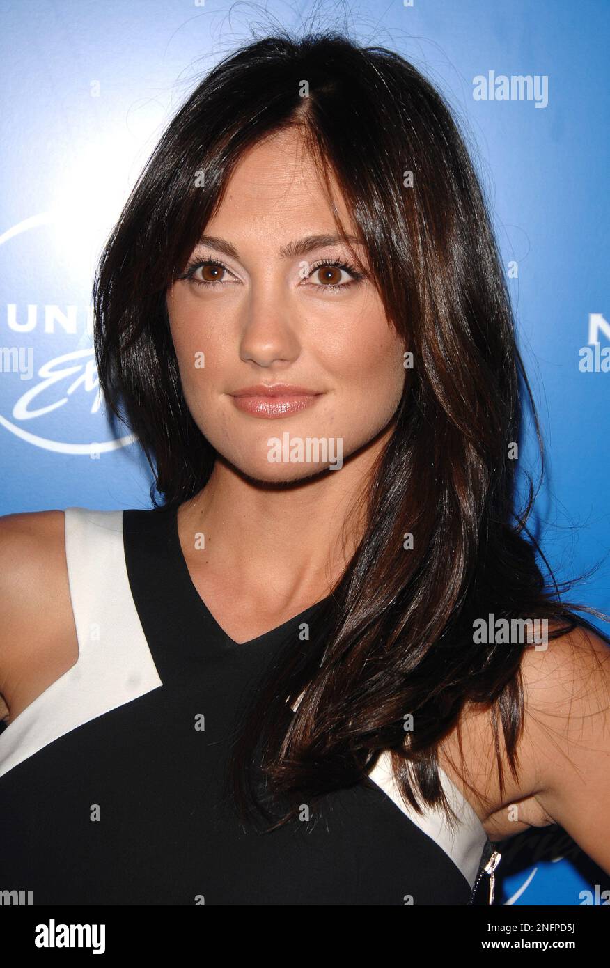 Actress Minka Kelly arrives at the NBC Universal Experience at ...
