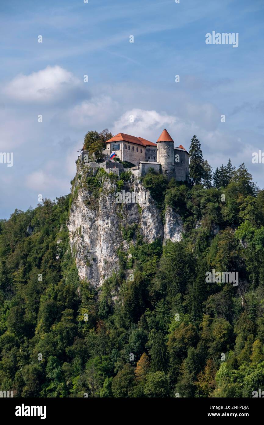 Bled Castle, Lake Bled, Bled, Upper Carniola Region, Slovenia Stock ...