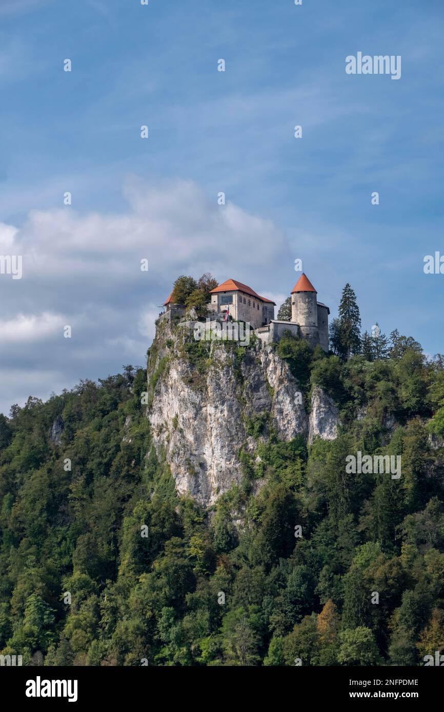 Bled Castle, Lake Bled, Bled, Upper Carniola Region, Slovenia Stock ...