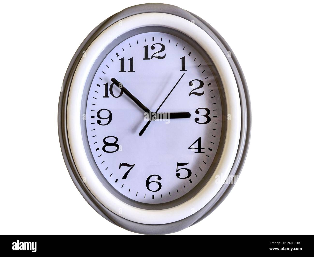 clock isolated on white background Stock Photo - Alamy