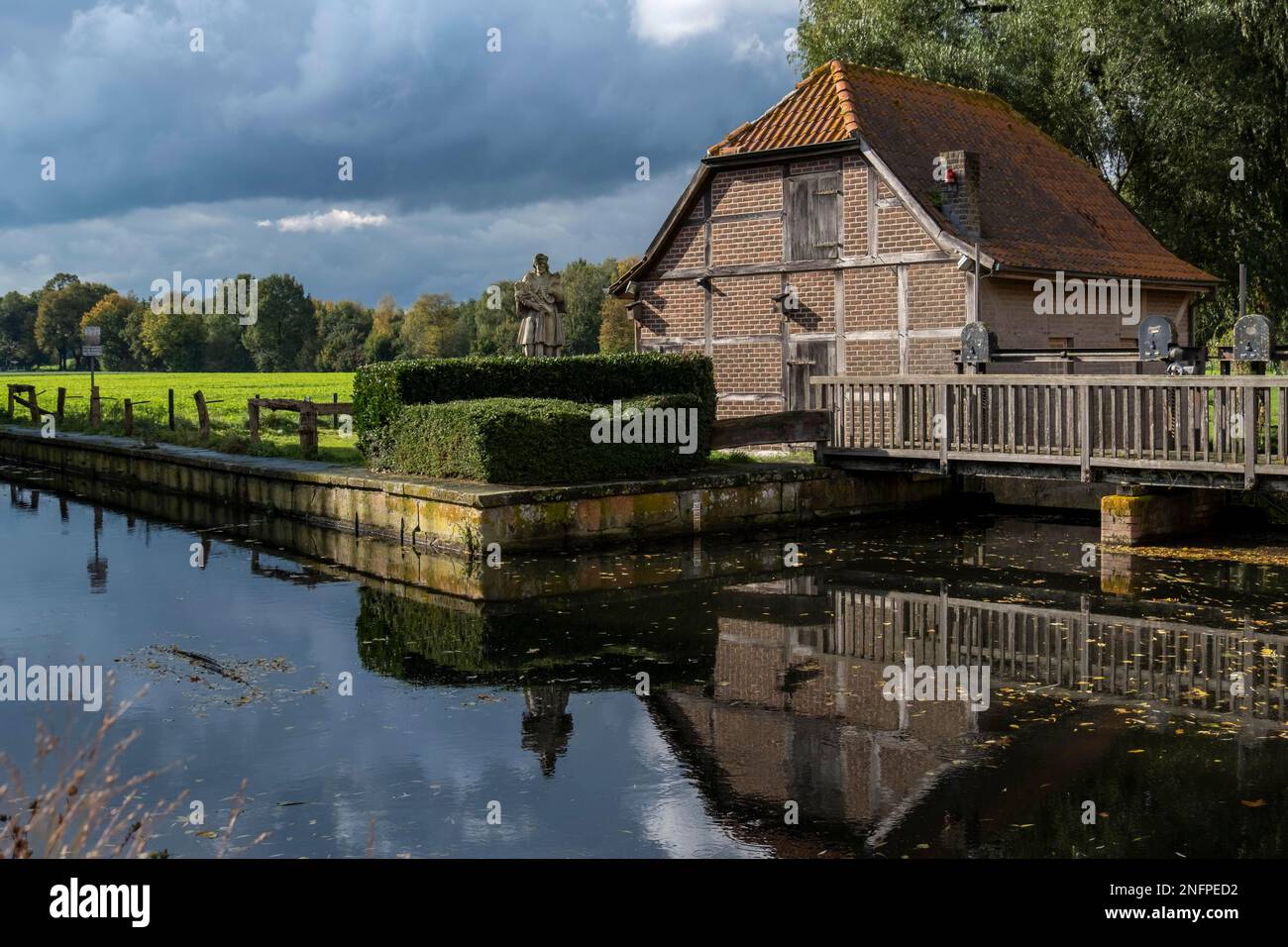 Fuerstbischoefliche Kornwassermuehle zu Nienborg, Heek, Muensterland ...