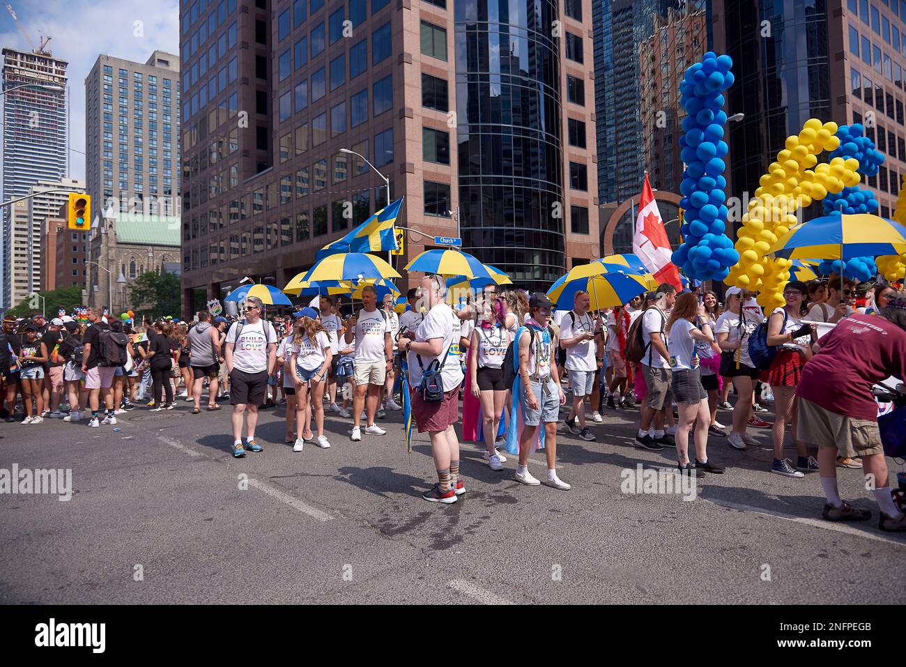 Toronto Ontario, Canada- June 26th, 2022: Ikea employees walking in ...