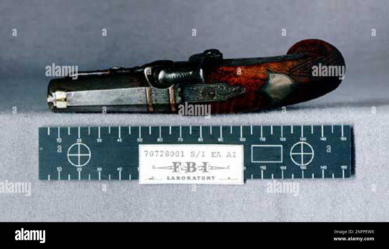 This is the Deringer pistol that was recovered from the state box at ...