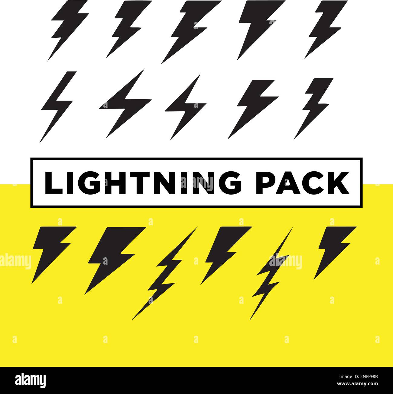 Power concept lightning symbol Stock Vector Images - Alamy