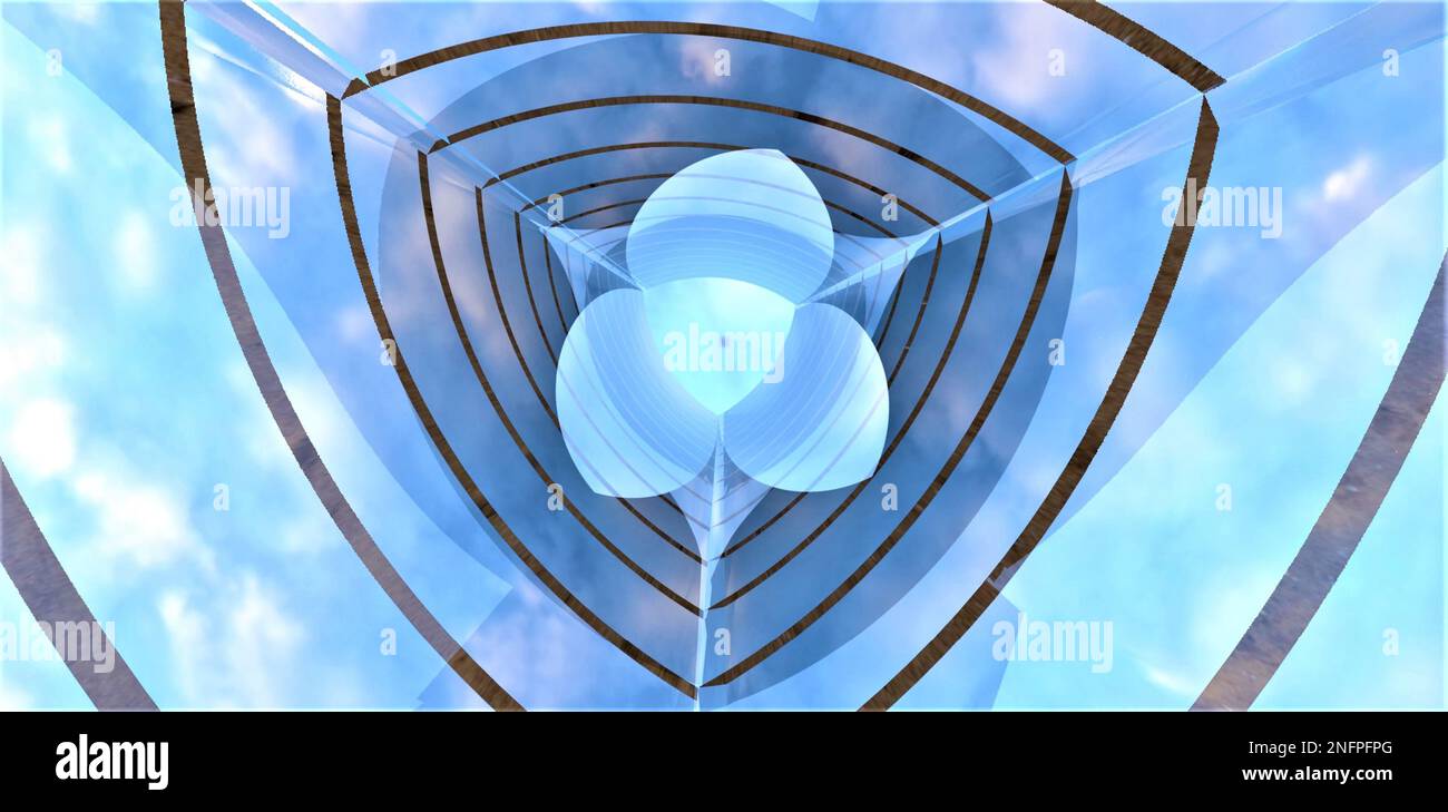 A prey of an alien spider wrapped in a glass web. The predominance of ...