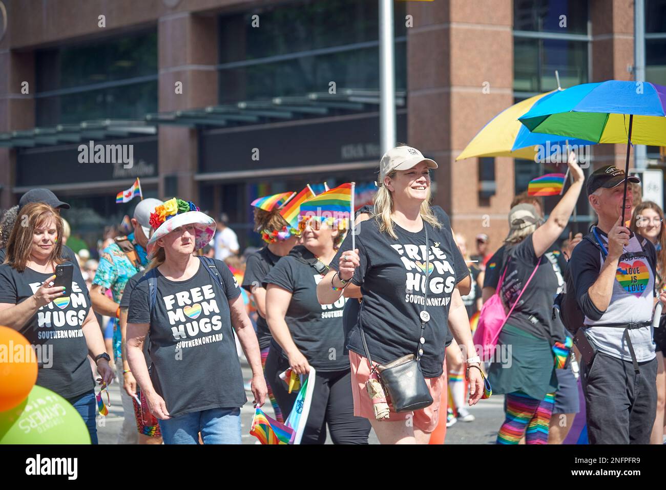Toronto Ontario Canada June 26th 2022 Free Mom Hugs Southern Ontario Organization Walking In