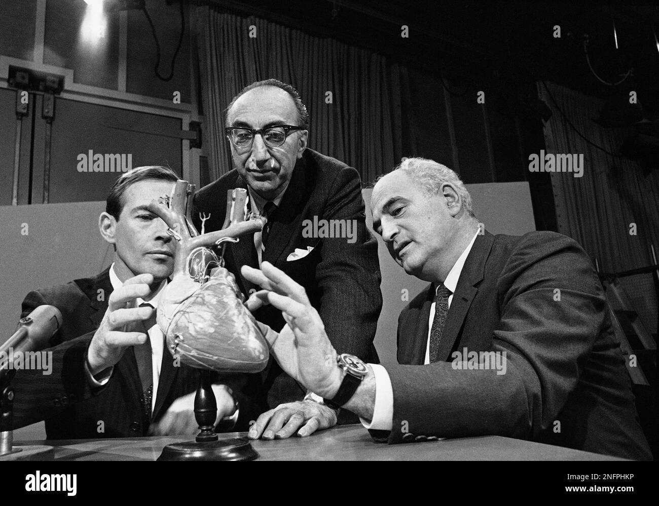 Dr. Christian Barnard of South Africa, and two other noted heart ...