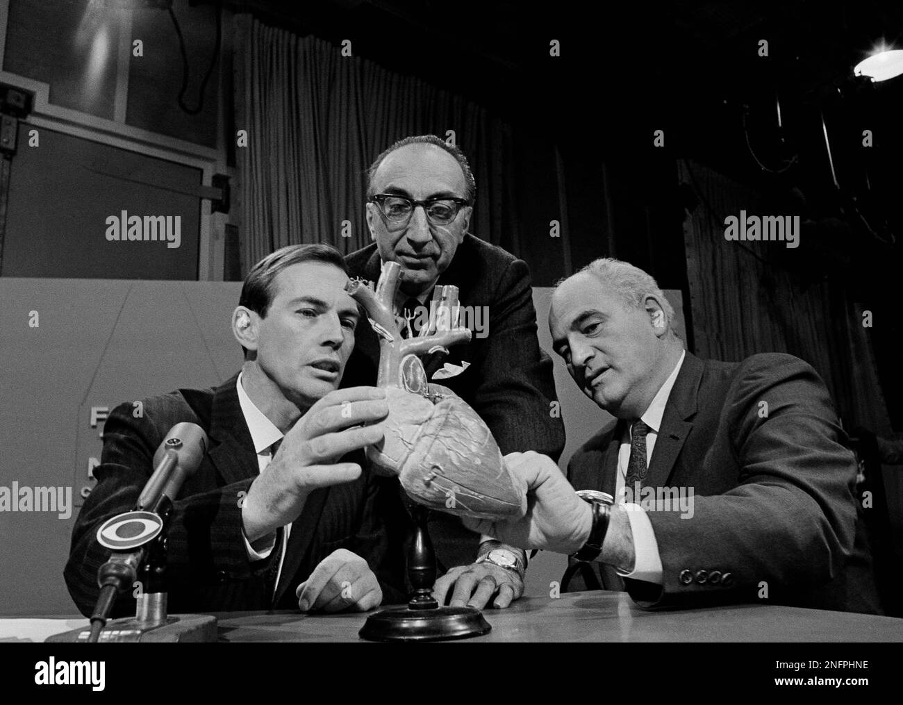 Dr. Christian Barnard of South Africa, and two other noted heart ...