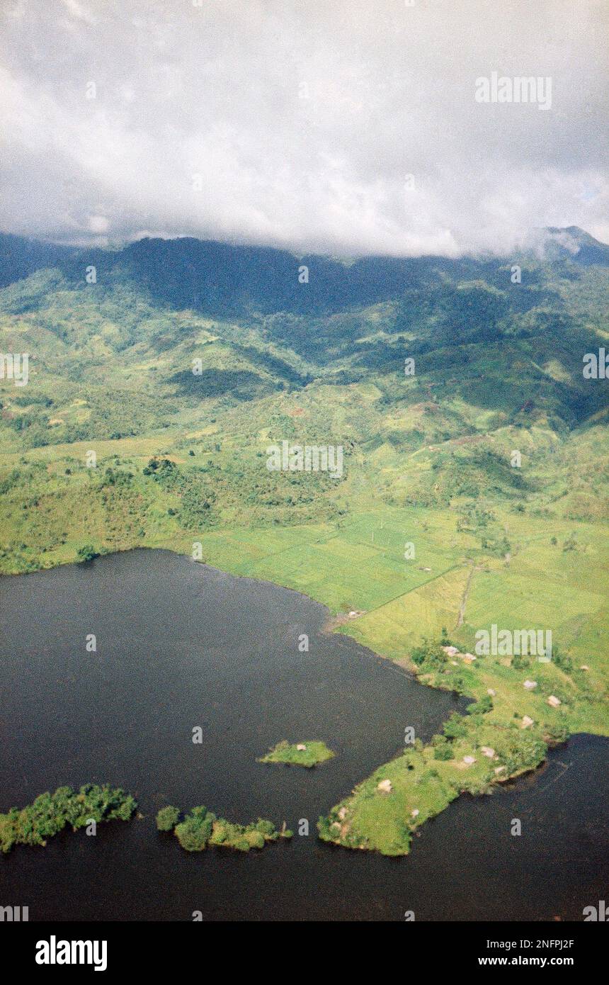 The mountains of the South Cotabato province of Mindanao Island in the ...