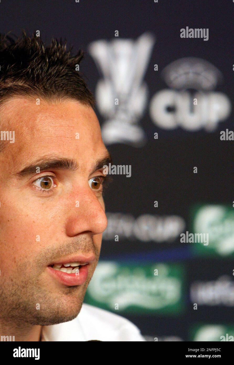 Glasgow Rangers' goalkeeper Neil Alexander, talks to the media during a ...