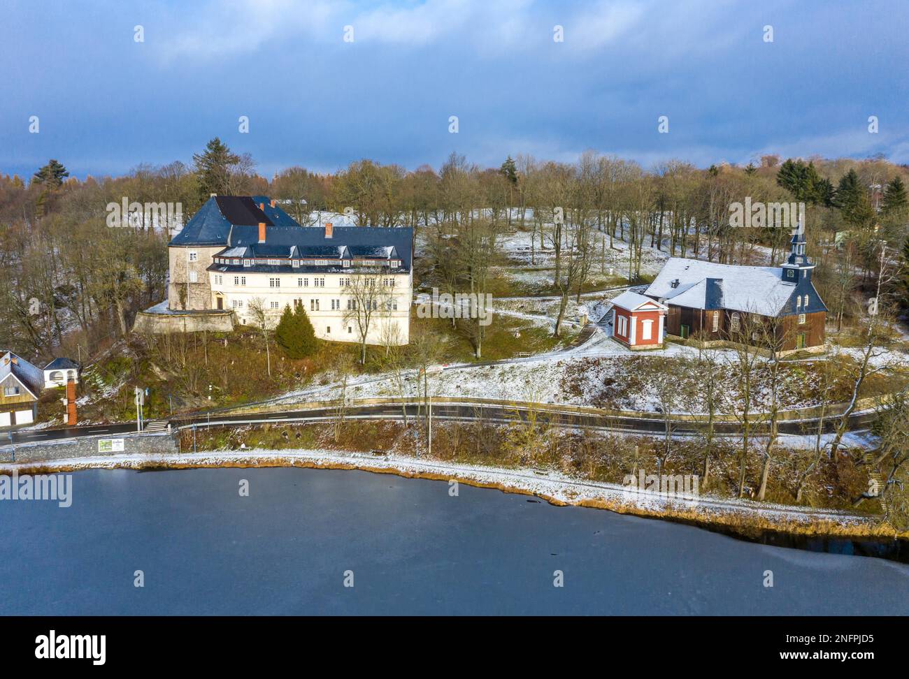 Aerial photos Stiege Harz Stock Photo - Alamy