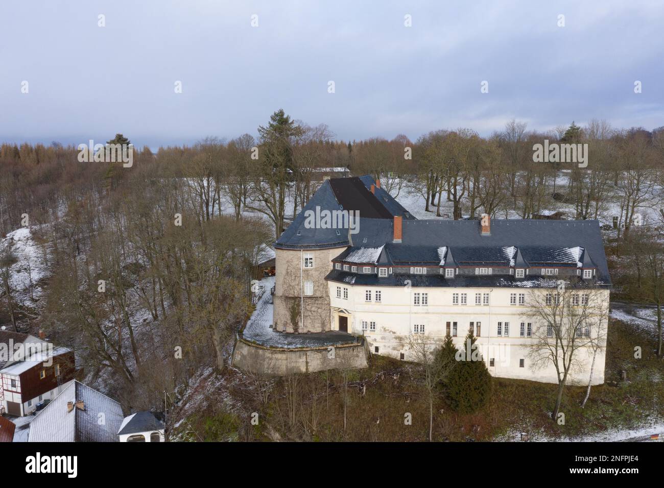 Aerial photos Stiege Harz Stock Photo - Alamy