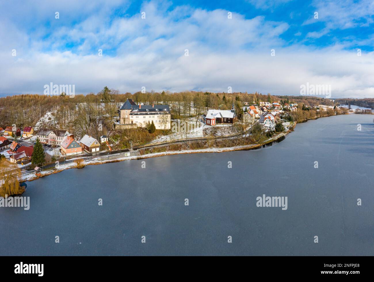 Aerial photos Stiege Harz Stock Photo - Alamy