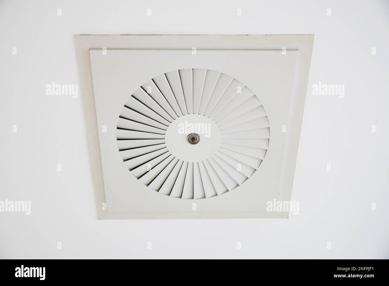 close-up of ceiling cassette air conditioner unit Stock Photo - Alamy