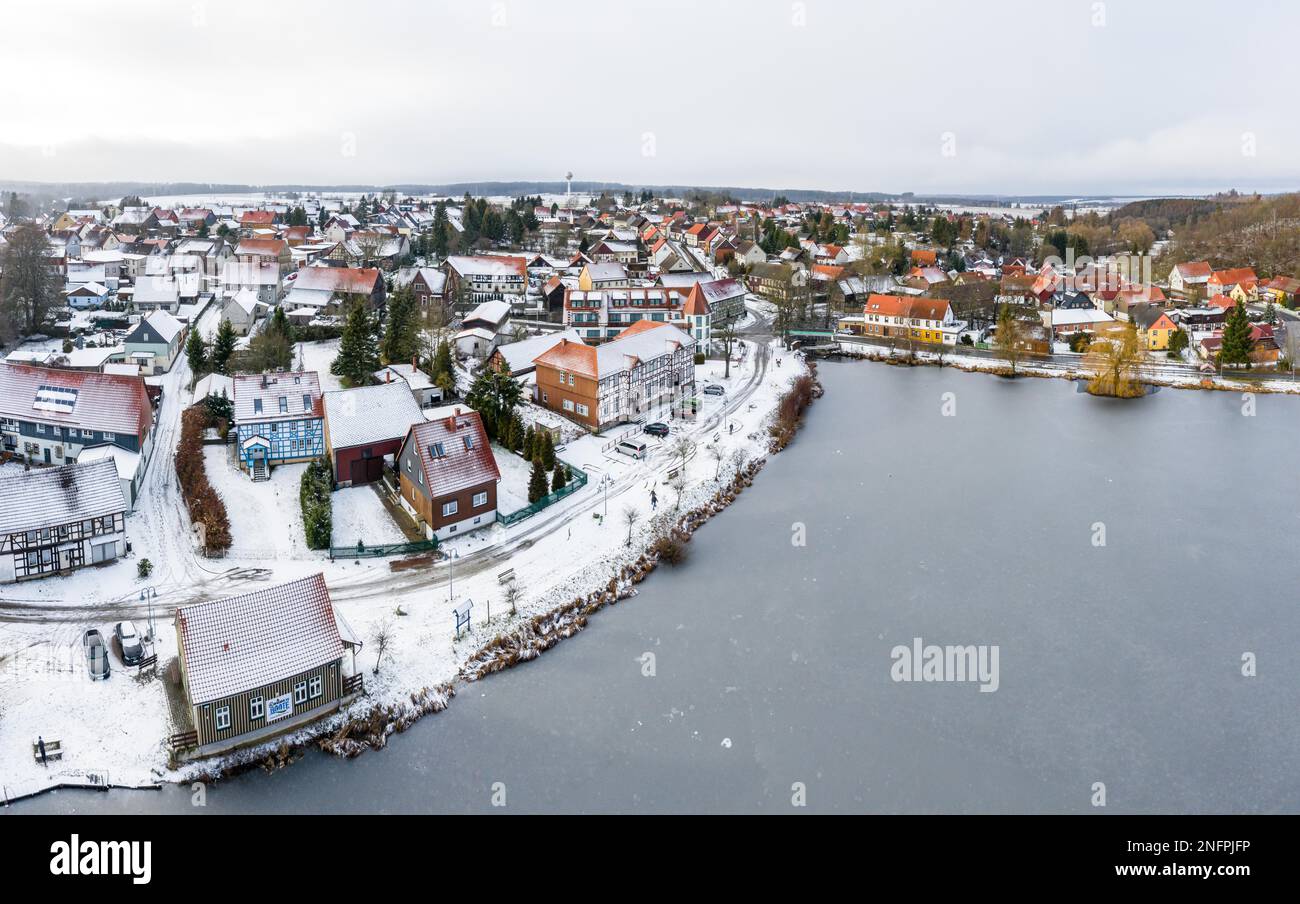 Aerial photos Stiege Harz Stock Photo - Alamy