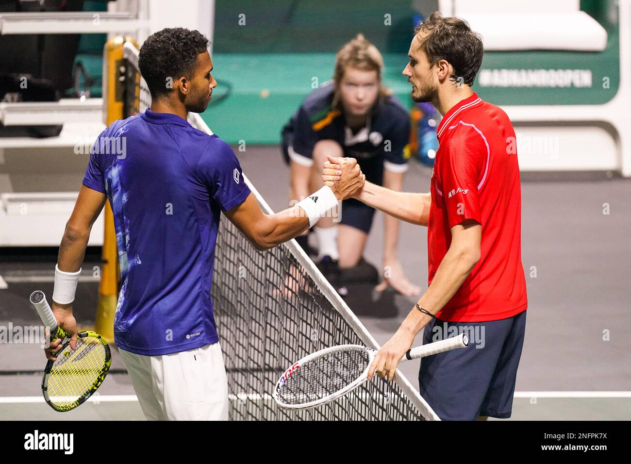 Rotterdam, Netherlands. 17th Feb, 2023. ROTTERDAM, NETHERLANDS - FEBRUARY 17: Felix Auger ...