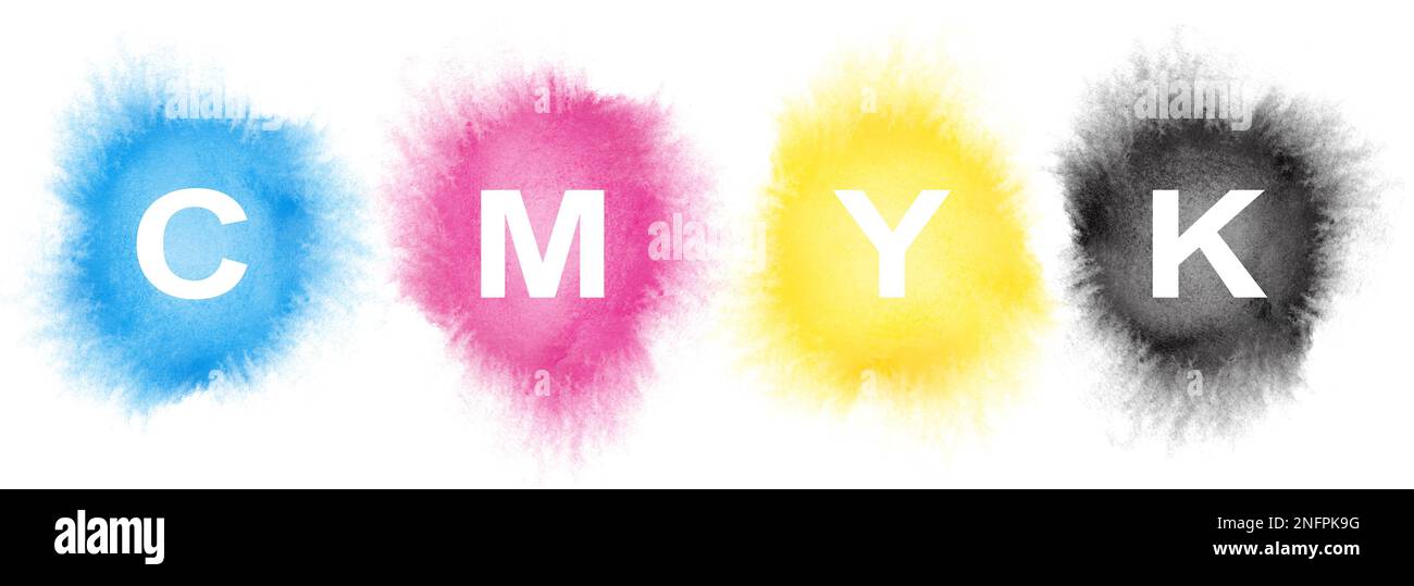 illustration of an cmyk color concept Stock Photo - Alamy