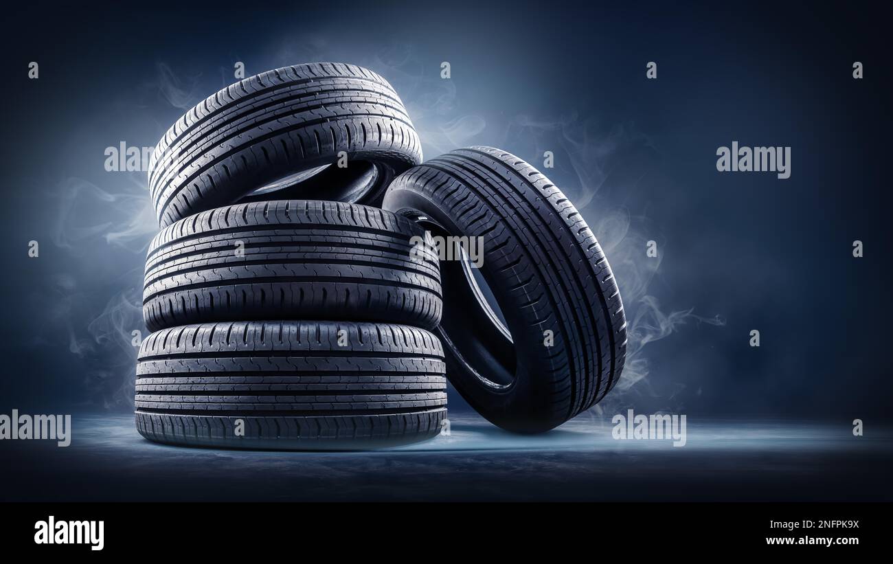 Four tires hi-res stock photography and images - Alamy