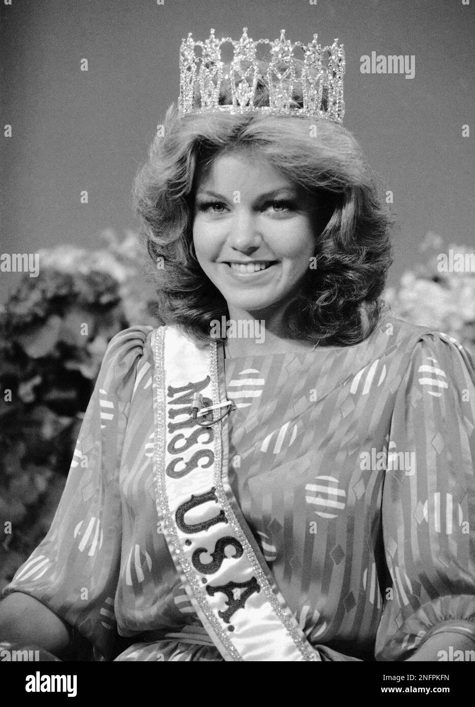Miss USA of 1983 Julie Hayek is shown as she appeared on NBC-TV's ...