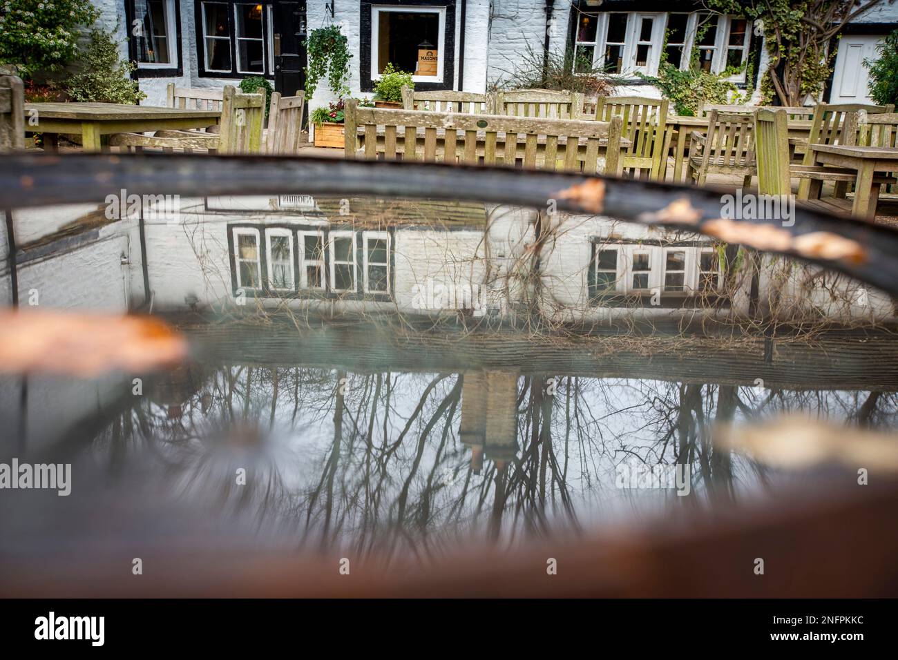 The AA 5 star Shibden Mill Inn nestles in the fold of the Shibden ...
