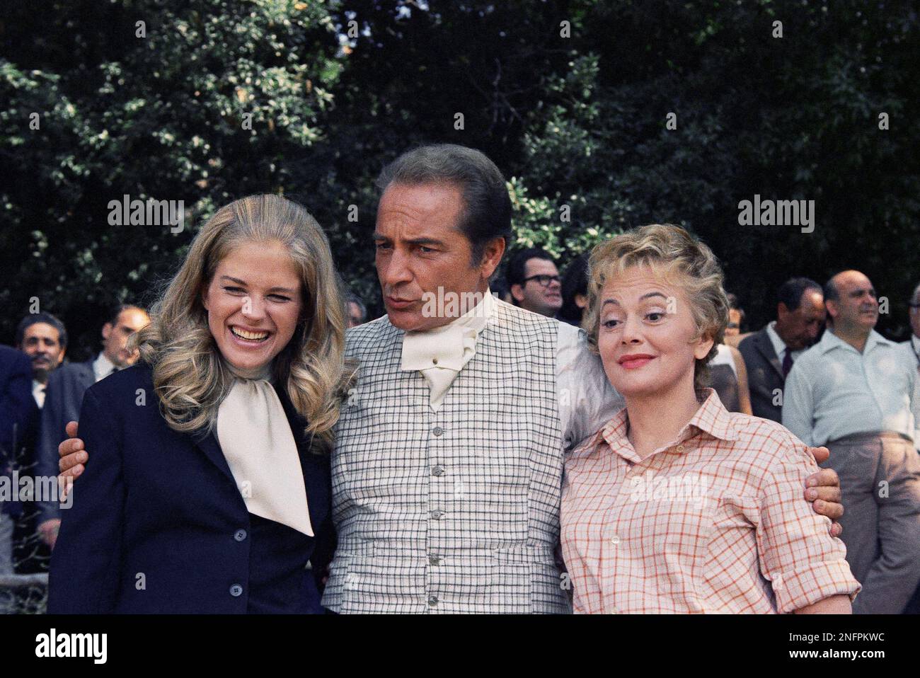 Actors Olivia de Havilland, right, Bekim Fehmiu, center, and Candice ...