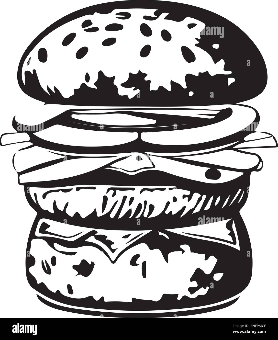 Junk Foods Clip Art Black And White