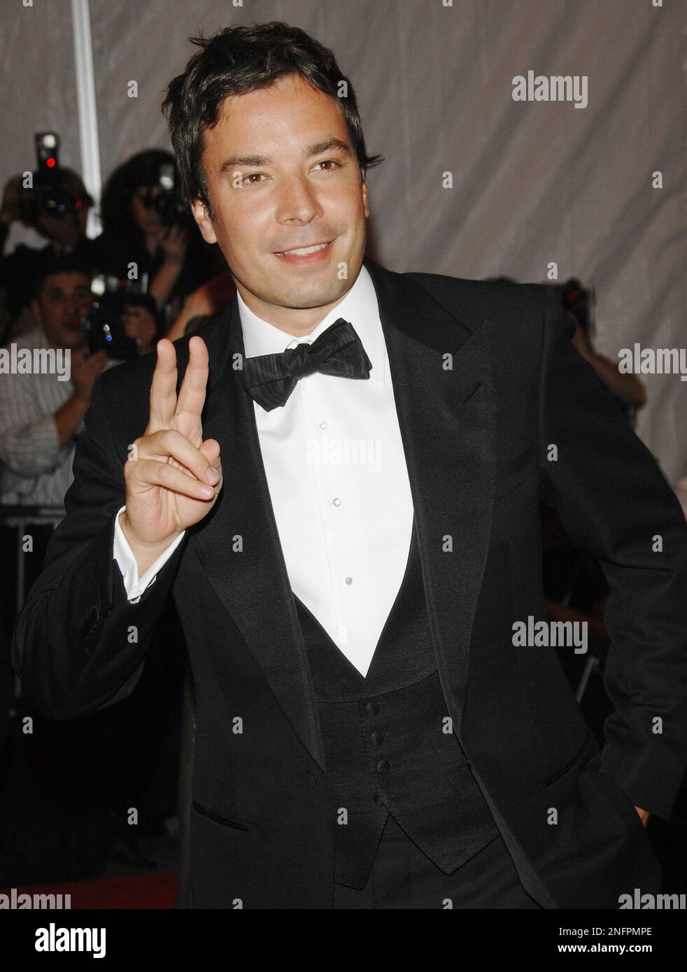Actor Jimmy Fallon arrives at the Metropolitan Museum of Art's Costume ...