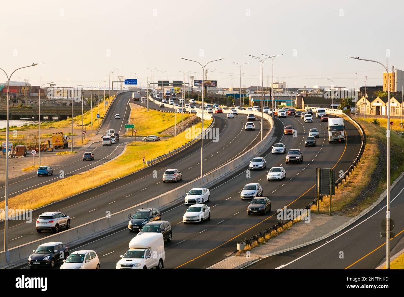 Cape Town, South Africa - October 12, 2022: Rush hour traffic on ...