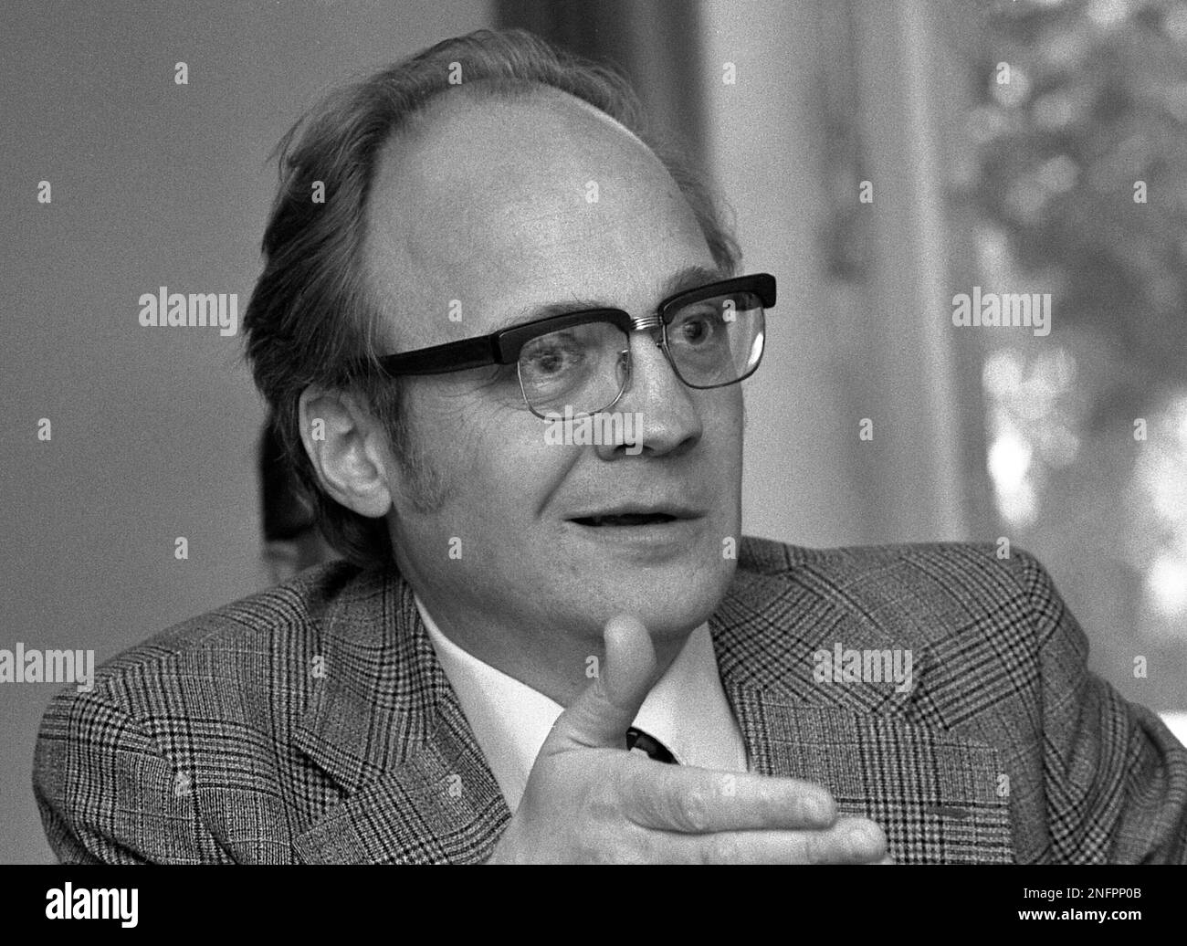Evangelic bishop Dr. Heinz Joachim Held is pictured in Frankfurt am ...