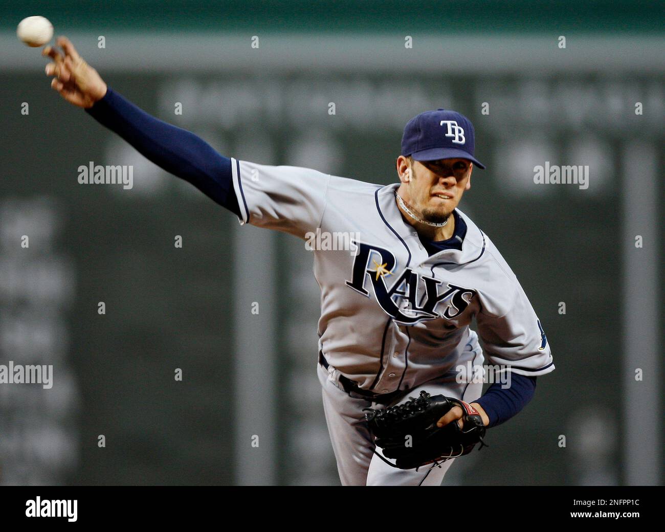 Tampa Bay Rays pitcher James Shields delivers during their baseball ...