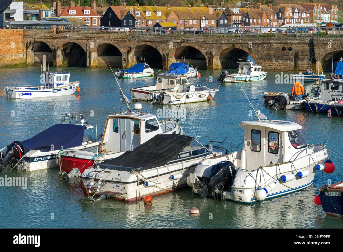 Swim on the boat view hi-res stock photography and images - Alamy