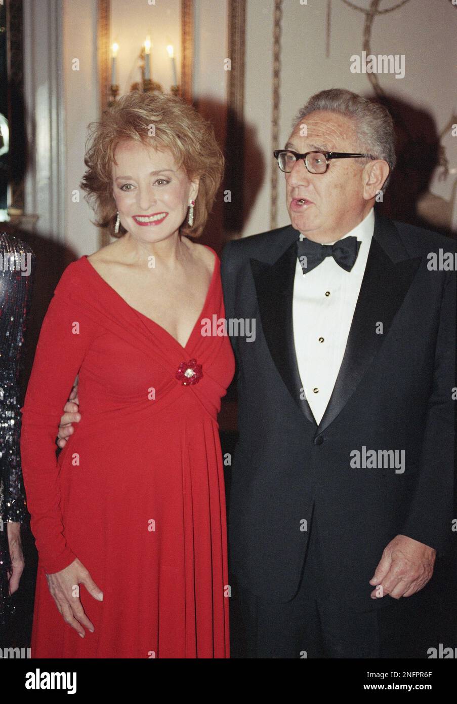 Barbara Walters, left, shown with former Secretary of State Henry ...