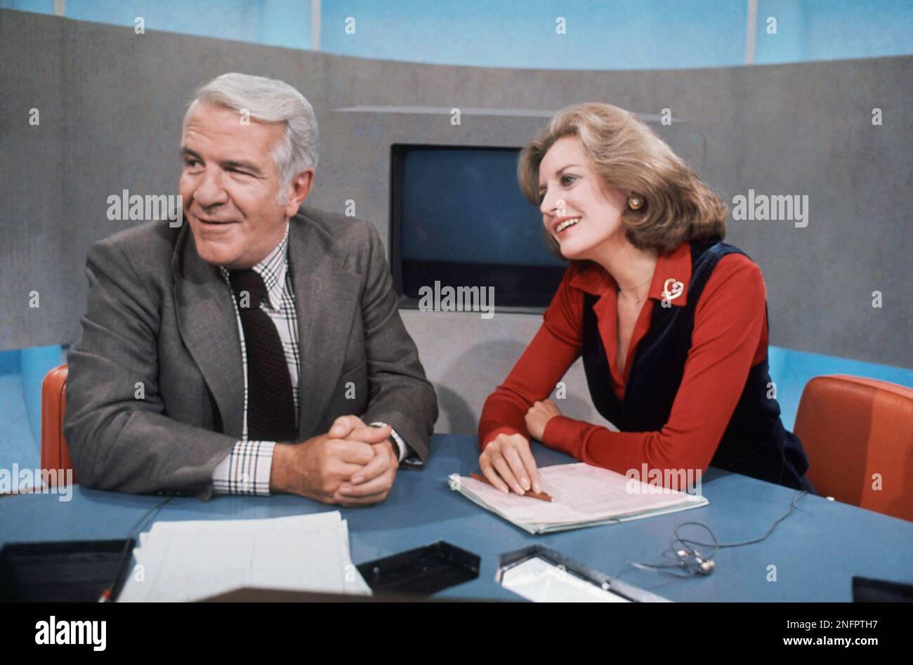 Barbara Walters shown after opening night on the ABC evening news with ...