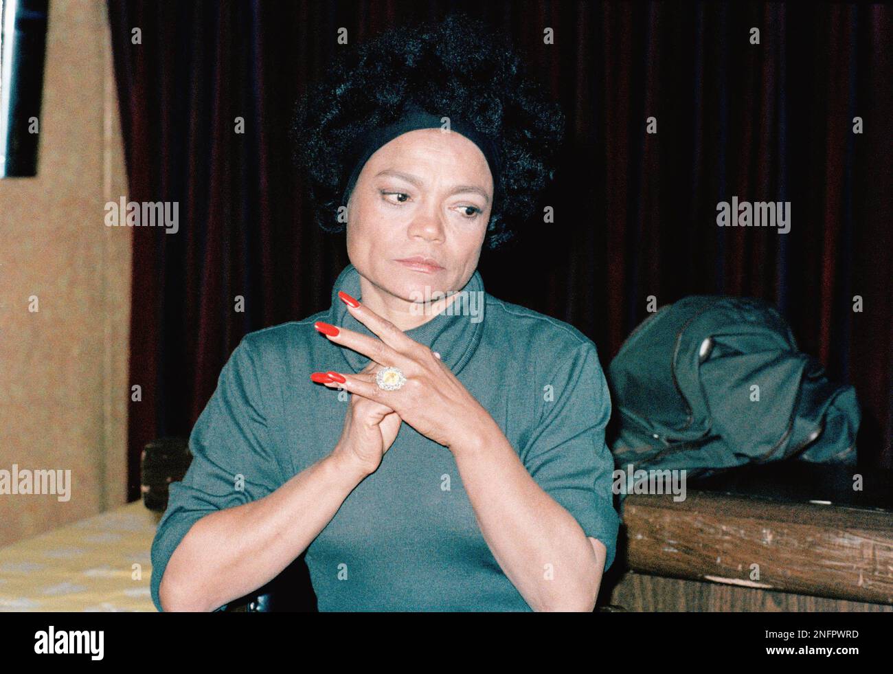 Singer Eartha Kitt is shown, Dec. 13, 1977. (AP Photo/Carlos Rene Perez ...