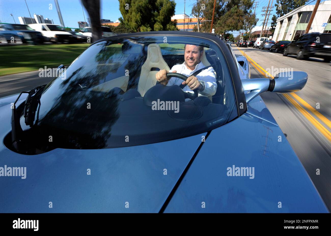 Jeremy Snyder, Los Angeles client services representative for Tesla ...