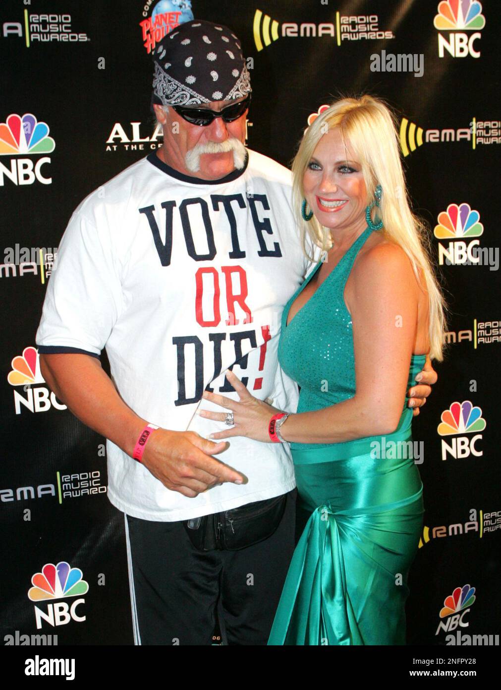 Hulk Hogan And His Wife Linda Walk The Red Carpet During The Radio